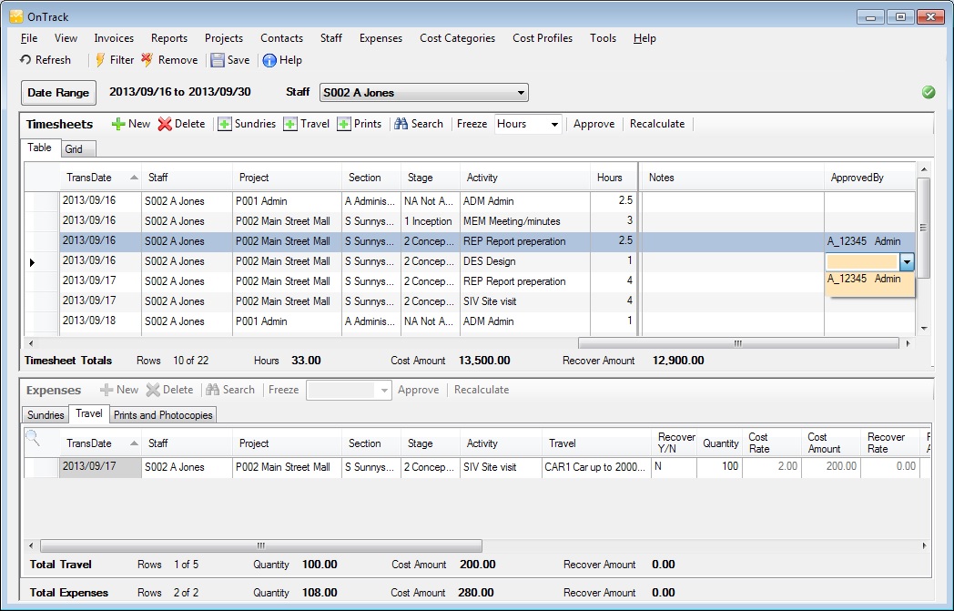OnTrack - Online Time & Billing